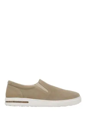 BIRKENSTOCK Oswego Suede Leather Slip-on Sneakers - Taupe