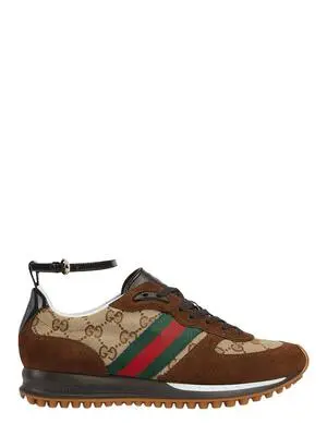 Gucci Remotion Gg Canvas Sneaker - Beige/dark Brown