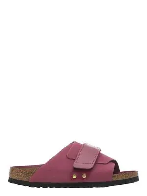 BIRKENSTOCK Kyoto Nubuck Leather Sandals - Berry Crush