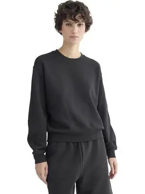 Everlane Lightweight Terry Blouson Crew - Black