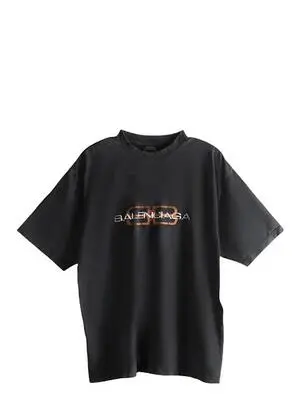 Balenciaga Medium Fit T-shirt - Black