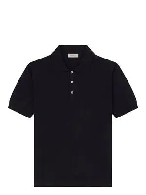 Canali Cotton Polo Shirt - Black
