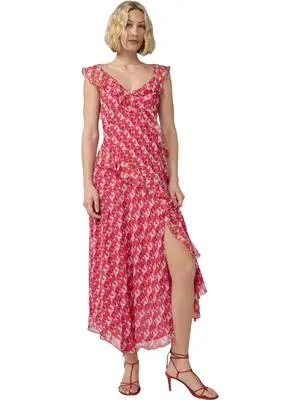 Diane Von Furstenberg Sloane Dress - Tiny Pop Link Blondie Pink