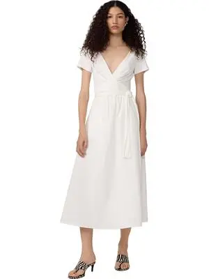 Diane Von Furstenberg Elena Wrap Midi Dress - White