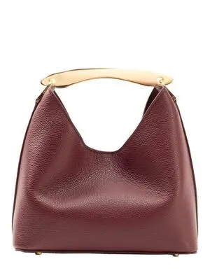 ELLEME Small Boomerang Pebbled Leather - Burgundy