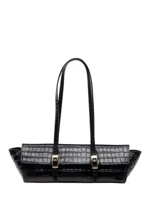 ELLEME Le Bateau Croco Embossed Leather - Black