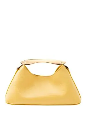 ELLEME Mini Boomerang Pebbled Leather Bag Mustard