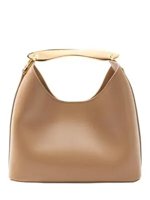 ELLEME Small Boomerang Leather Handbag - Cappuccino
