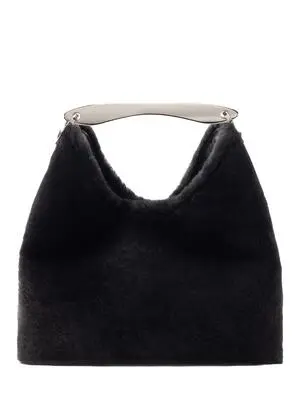 ELLEME Boomerang Large Shearling Handbag