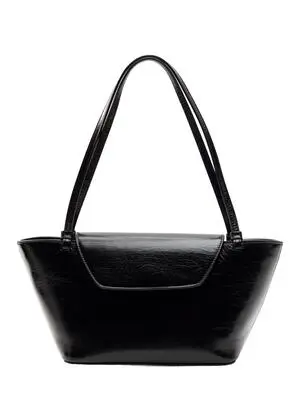 ELLEME Courrier Tote Vintage Leather - Black