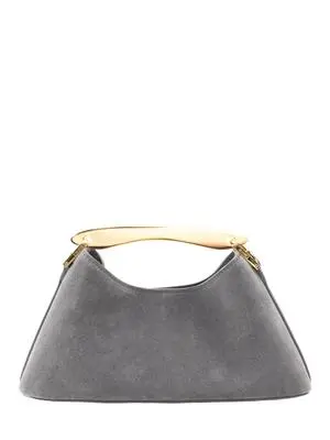 ELLEME Mini Boomerang Suede Handbag - Grey