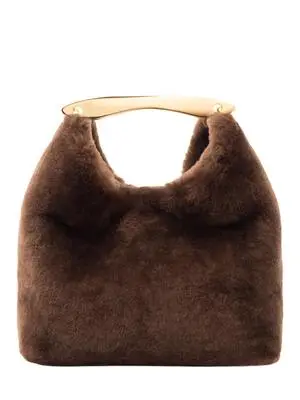 ELLEME Small Boomerang Shearling Brownie