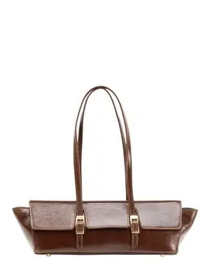 ELLEME Le Bateau Vintage Leather Shoulder Bag - Mocha