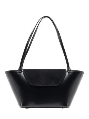 ELLEME Courrier Tote Suede/leather - Black