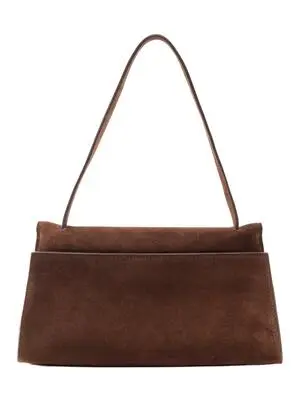 ELLEME Long Papillon Suede Shoulder Bag - Brownie