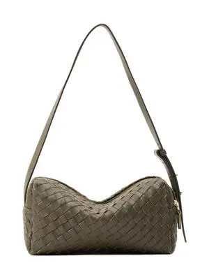 ELLEME Trousse Woven Leather Bag - Olive Green