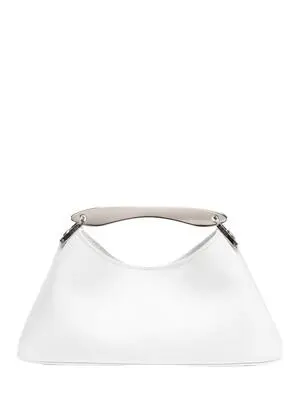 ELLEME Mini Boomerang Leather Handbag - White