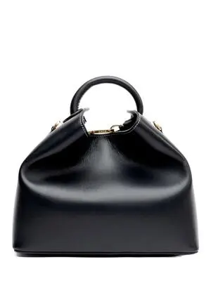 ELLEME Raisin Leather Handbag - Black