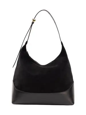 ELLEME Loop Large Suede And Leather Bag - Black