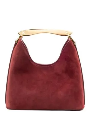 ELLEME Small Boomerang Suede Bag - Burgundy