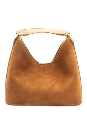 ELLEME Small Boomerang Suede Cognac