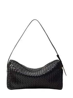 ELLEME Trousse Large Woven Leather - Black