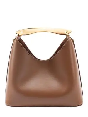 ELLEME Boomerang Small Leather Handbag - Cognac