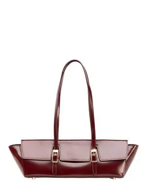 ELLEME Le Bateau Patent Leather Shoulder Bag Wine
