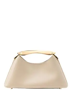 ELLEME Mini Boomerang Leather Handbag Sesame