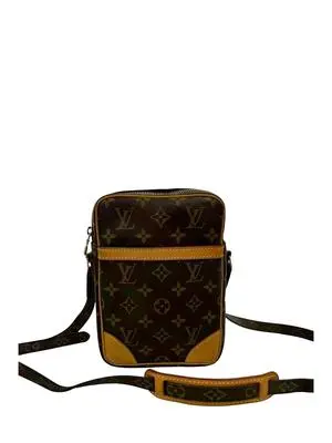 LOUIS VUITTON 2002 Monogram Danube Crossbody Bag - Brown