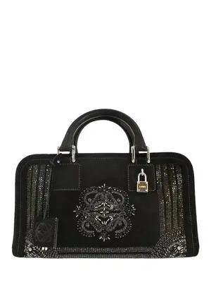 Loewe 2007 Amazona 28 Embellished Tote Bag - Black
