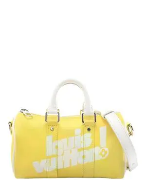 LOUIS VUITTON 2010 Xs Keepall Leather Tote - Yellow