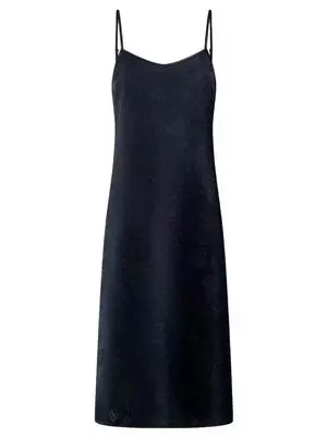 Shanghai Tang Jacquard Strap Night Dress - Blue