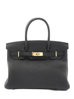 Hermès Top Handle Handbag - Black