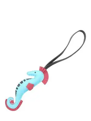 Hermès 2023 Seahorse Bag Charm - Blue
