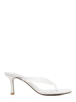 Senso 75mm Flower Heeled Sandals - White