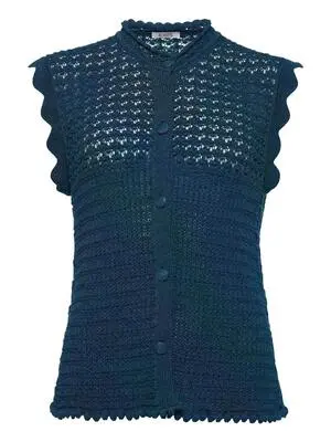 ERES Aurora Crochet-knit Top - Blue