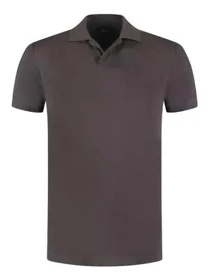 Brioni Collar Polo Shirt - Brown