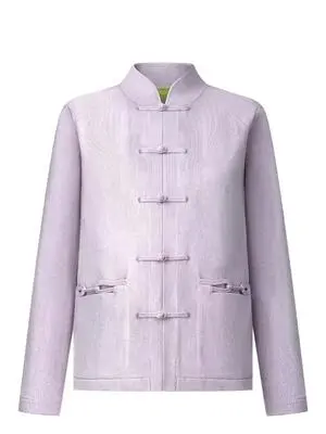 Shanghai Tang Knot Button Cardigan - Pink
