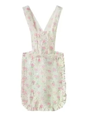 Miu Miu Floral Cloqué Apron - Neutrals