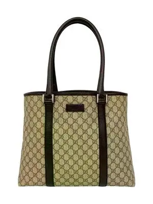 Gucci Gg Supreme Tote Bag - Brown