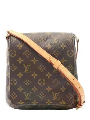 LOUIS VUITTON 2003 Musette Salsa Monogram Canvas Shoulder Bag - Brown