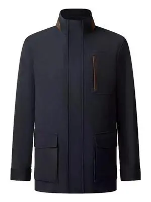 Shanghai Tang Panelled Tang Jacket - Blue