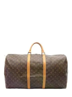 LOUIS VUITTON 2002 60 Keepall Travel Bag - Brown