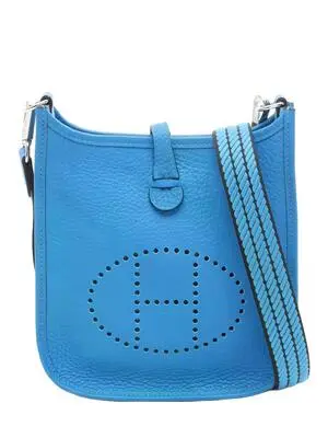Hermès 2024 Tpm Evelyne Leather Shoulder Bag - Blue