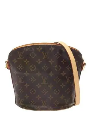 LOUIS VUITTON 2000s Monogram Drouot Shoulder Bag - Brown