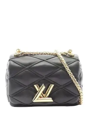 LOUIS VUITTON 2021 14 Pico Go Quilted-leather Shoulder Bag - Black