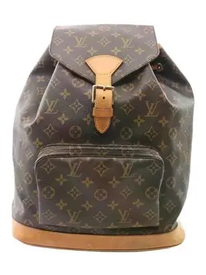 LOUIS VUITTON 1996 Gm Montsouris Monogram Canvas Backpack - Brown