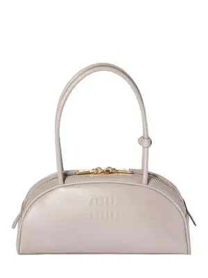 Miu Miu Leather Shoulder Bag - Grey