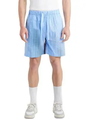 OFF DUTY Striped Drawstring Shorts - Blue